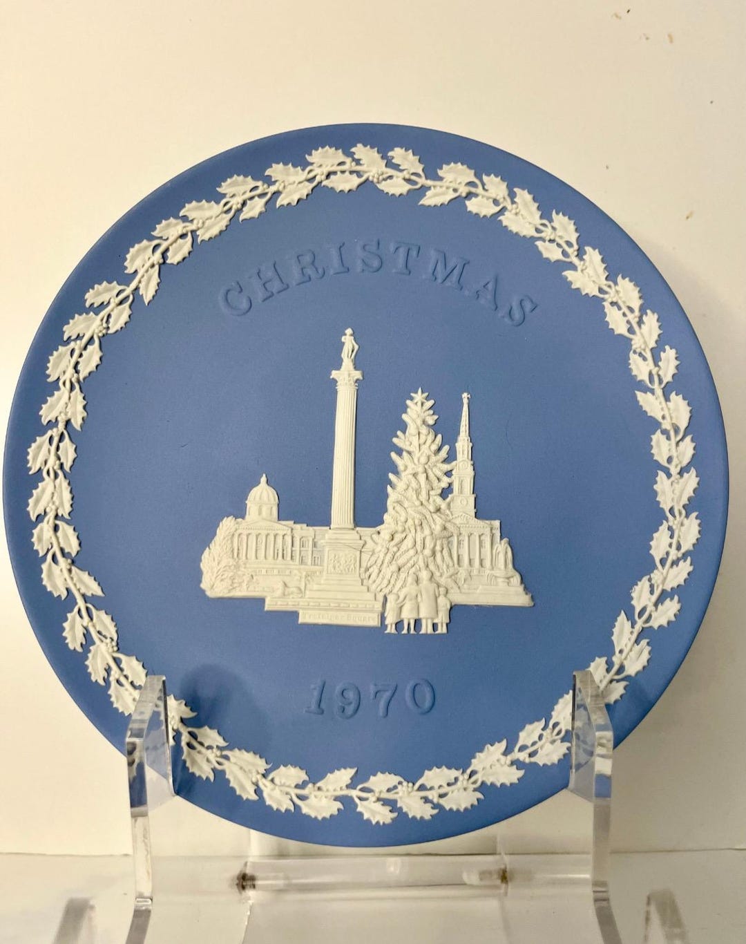 Wedgwood Set Three Vintage Christmas Jasperware Plates, London ...