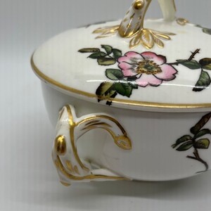 Briar Rose, George Jones, Crescent China, Covered Bowl, C1881, Good ...