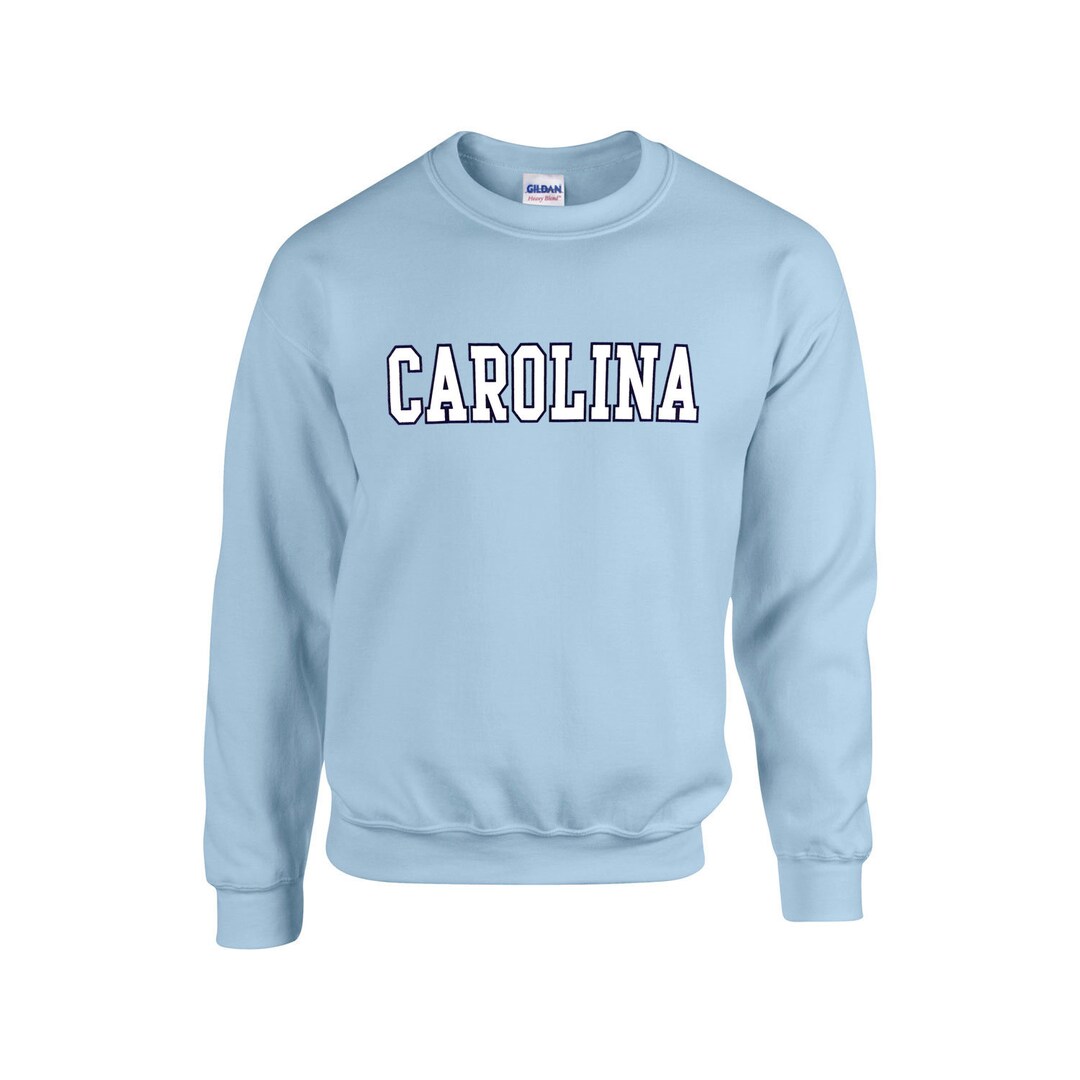 Carolina Light Blue Crew Sweatshirt - Etsy
