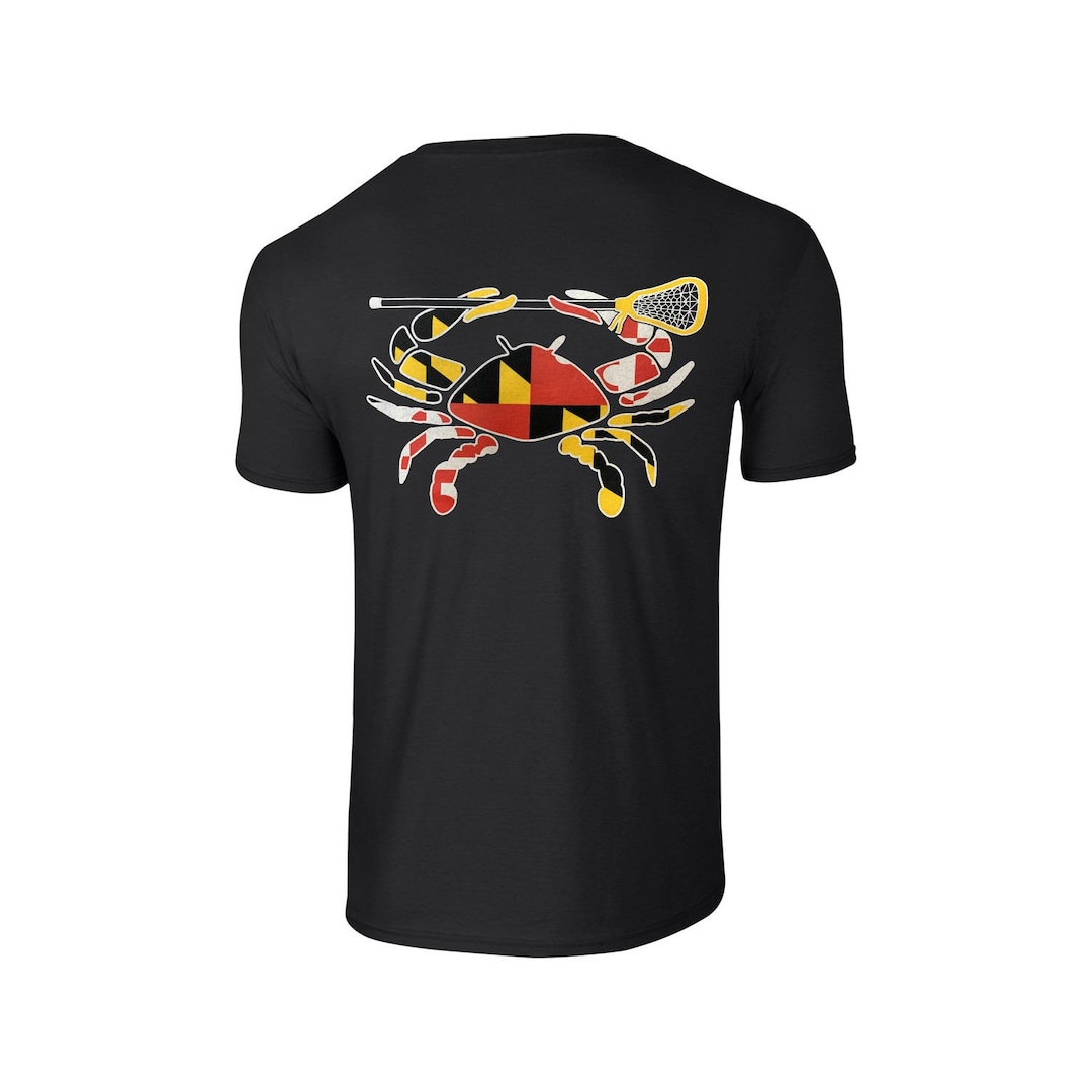 Maryland Crab Lacrosse T-shirt - Etsy