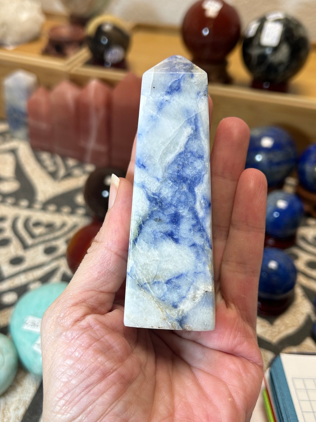 Afghanite Stone, Afghanite Tower. Rare Stone From Afghanistan. Rocks ...