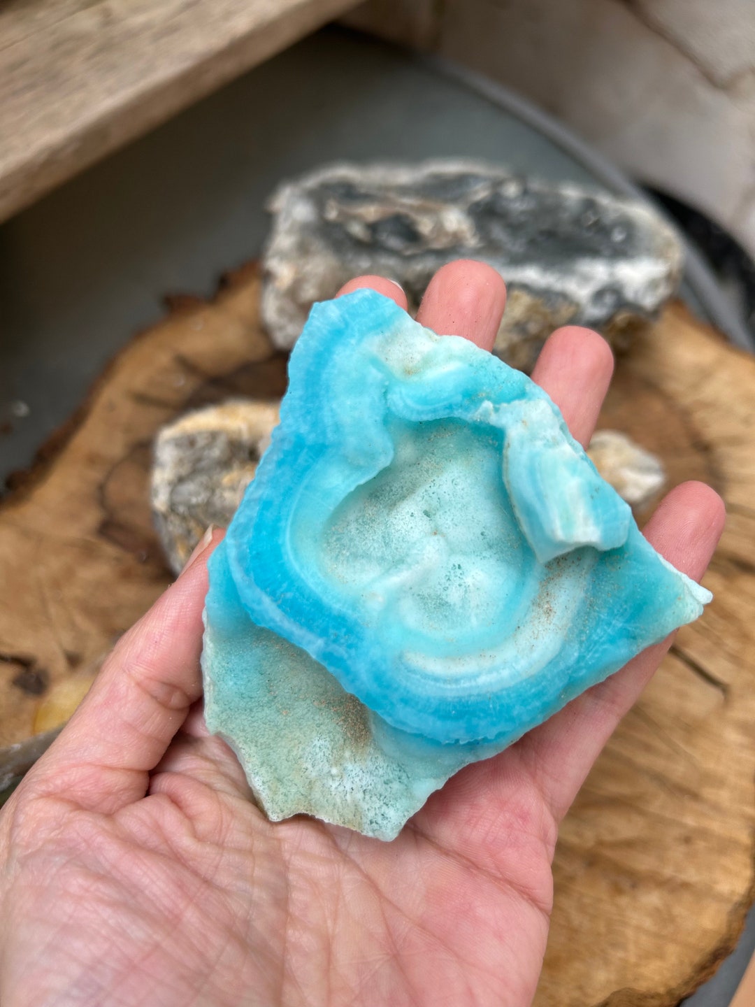 Beautiful Blue Hemimorphite of Extra Quality, Hemimorphite Specimen ...