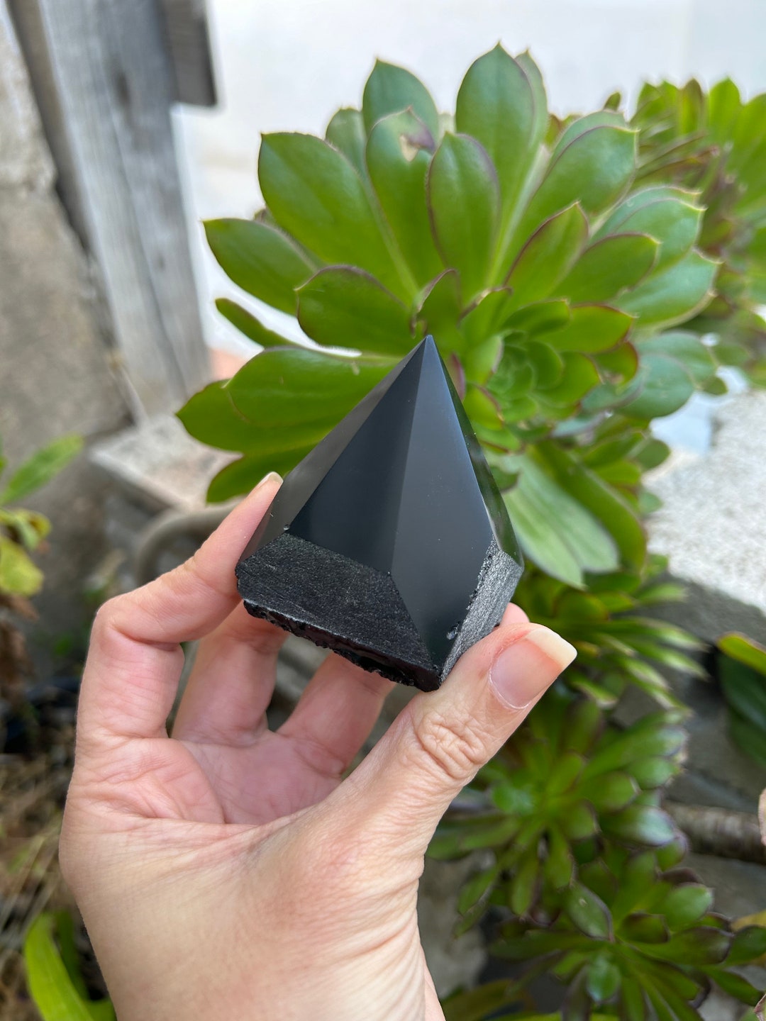 Black Obsidian, Obsidian Pyramid, Rocks and Geodes - Etsy