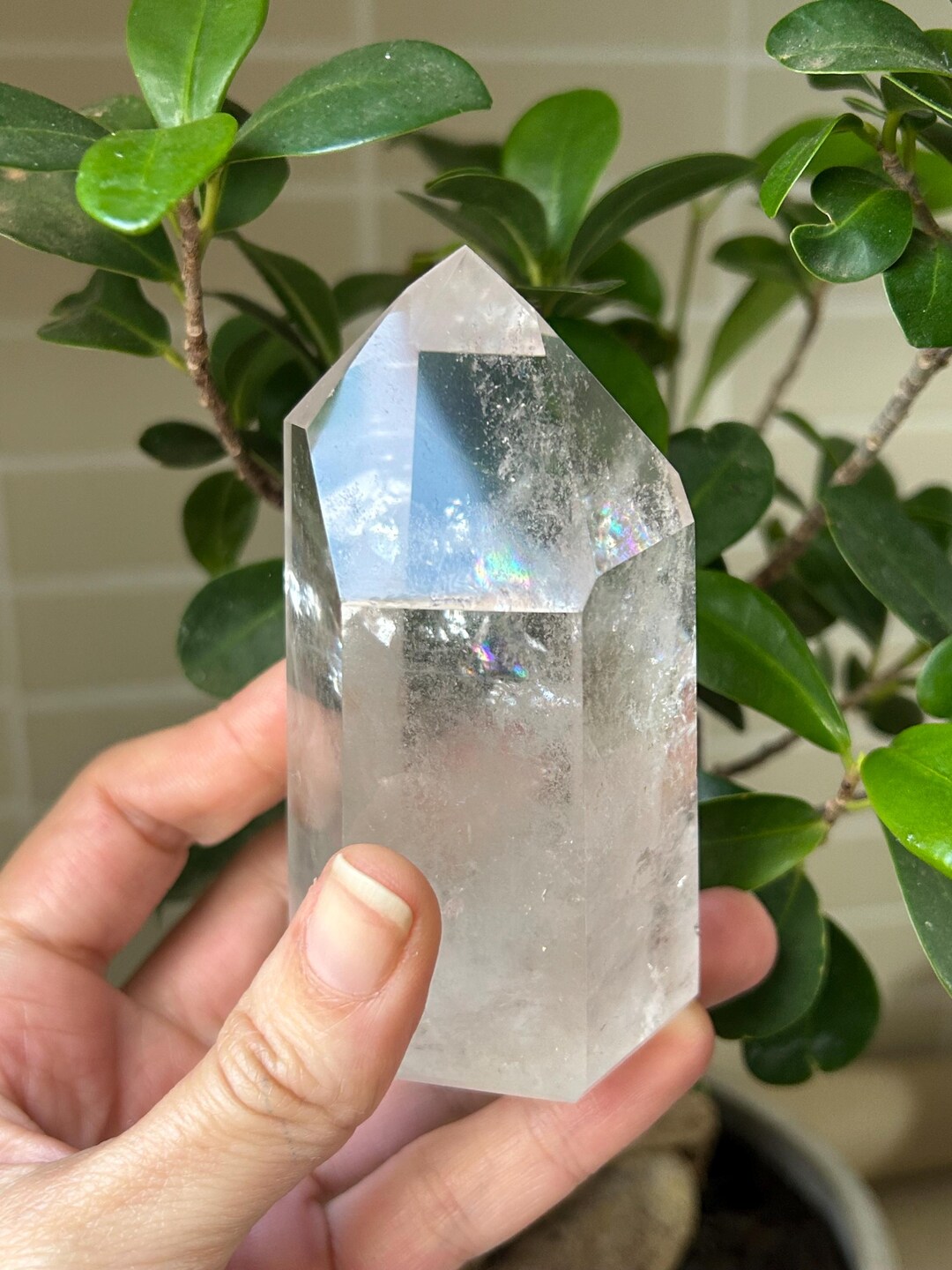 Avalon Goddess Master Quartz, Rainbow Quartz, Quartz Point. Crystal Quartz. - Etsy