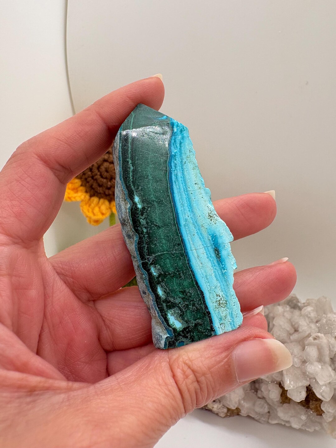 Natural Chrysocolla Plate, Rocks and Geodes. - Etsy