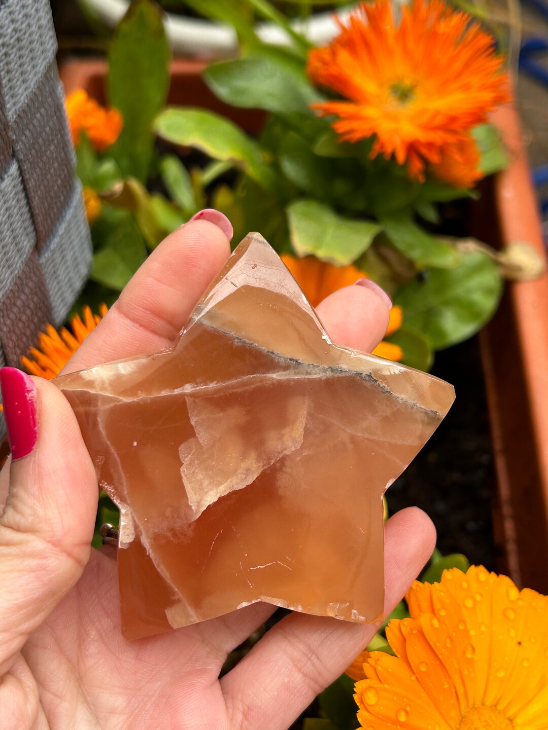 Honey Calcite Star. Calcite Crystal, Rocks and Geodes. - Etsy