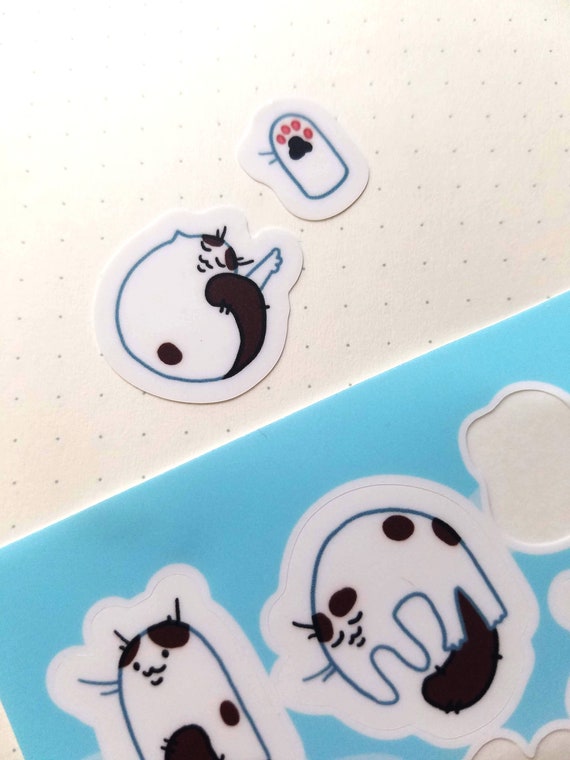 Paper Stickers, Labels & Tags Siren the Calico Sticker sheet etna.com.pe