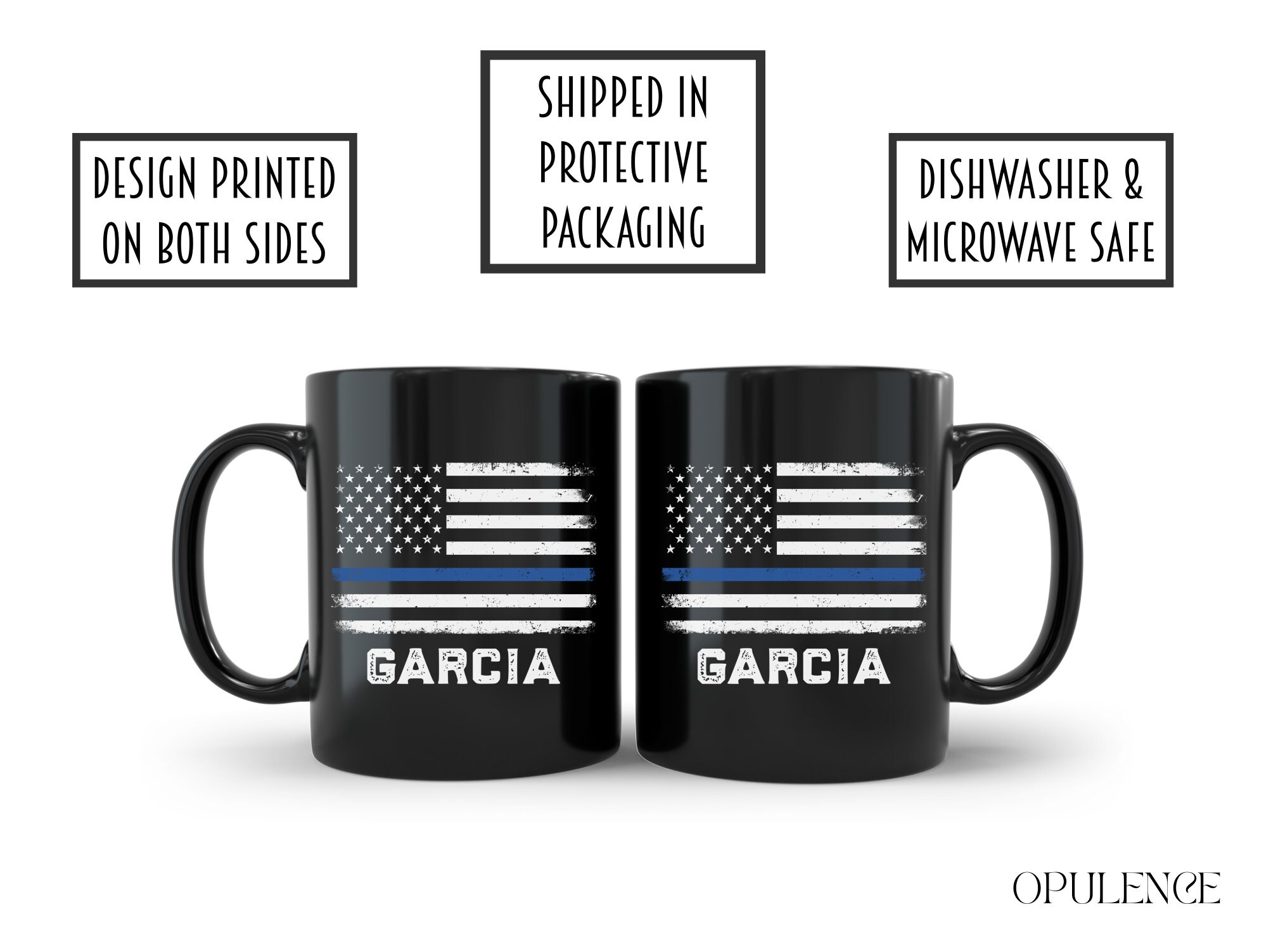 Thin Blue Line Mug Police Coffee Mug Police Officer Gifts - Etsy
