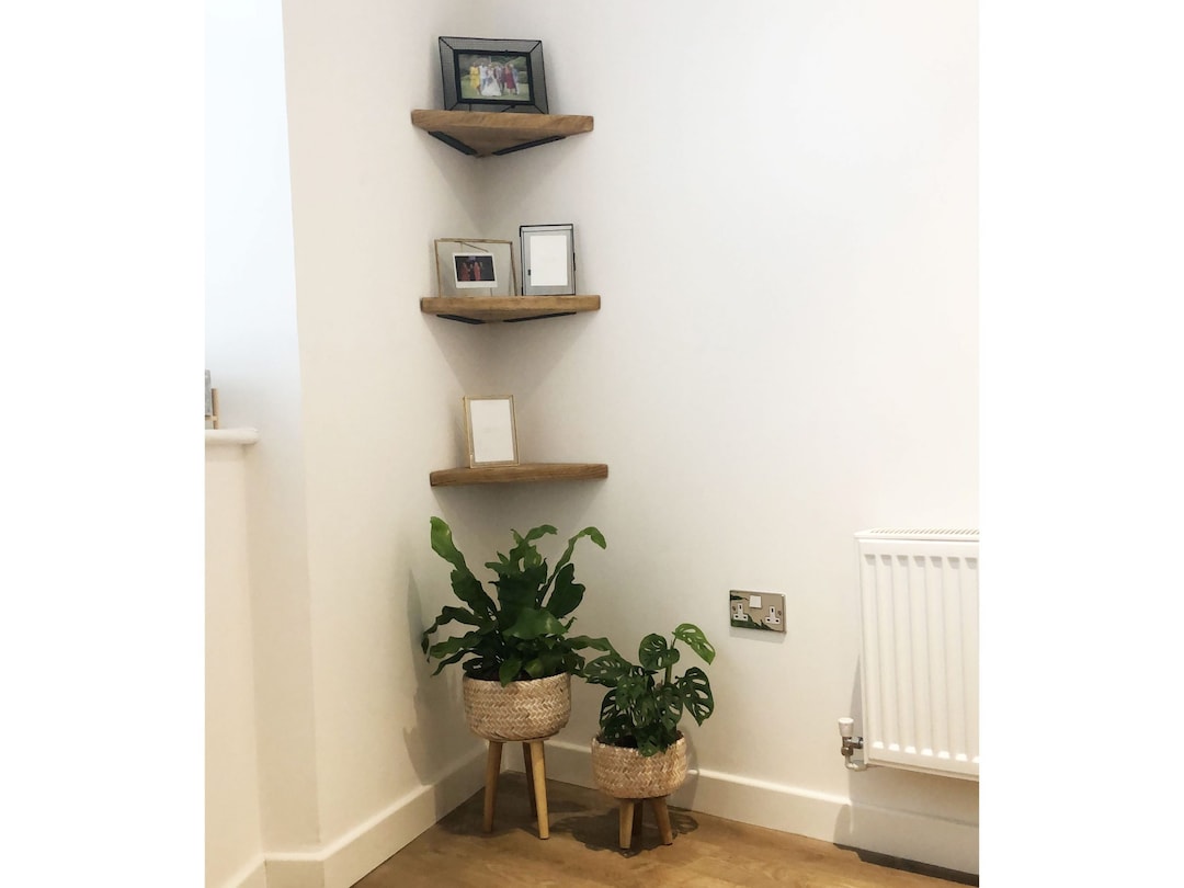 Reclaimed Scaffold Board Corner Shelf Scaffold Floating Wood - Etsy UK