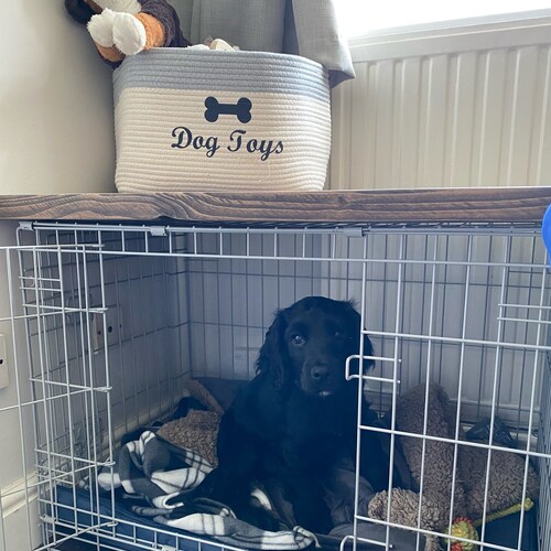 Rustic Dog Crate Table Top - Etsy