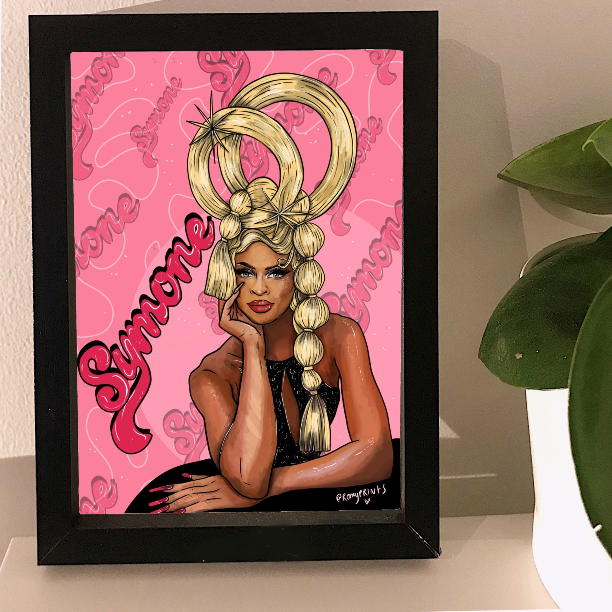 Symone Ru Pauls Drag Race Drag queen season 13 / glossy | Etsy