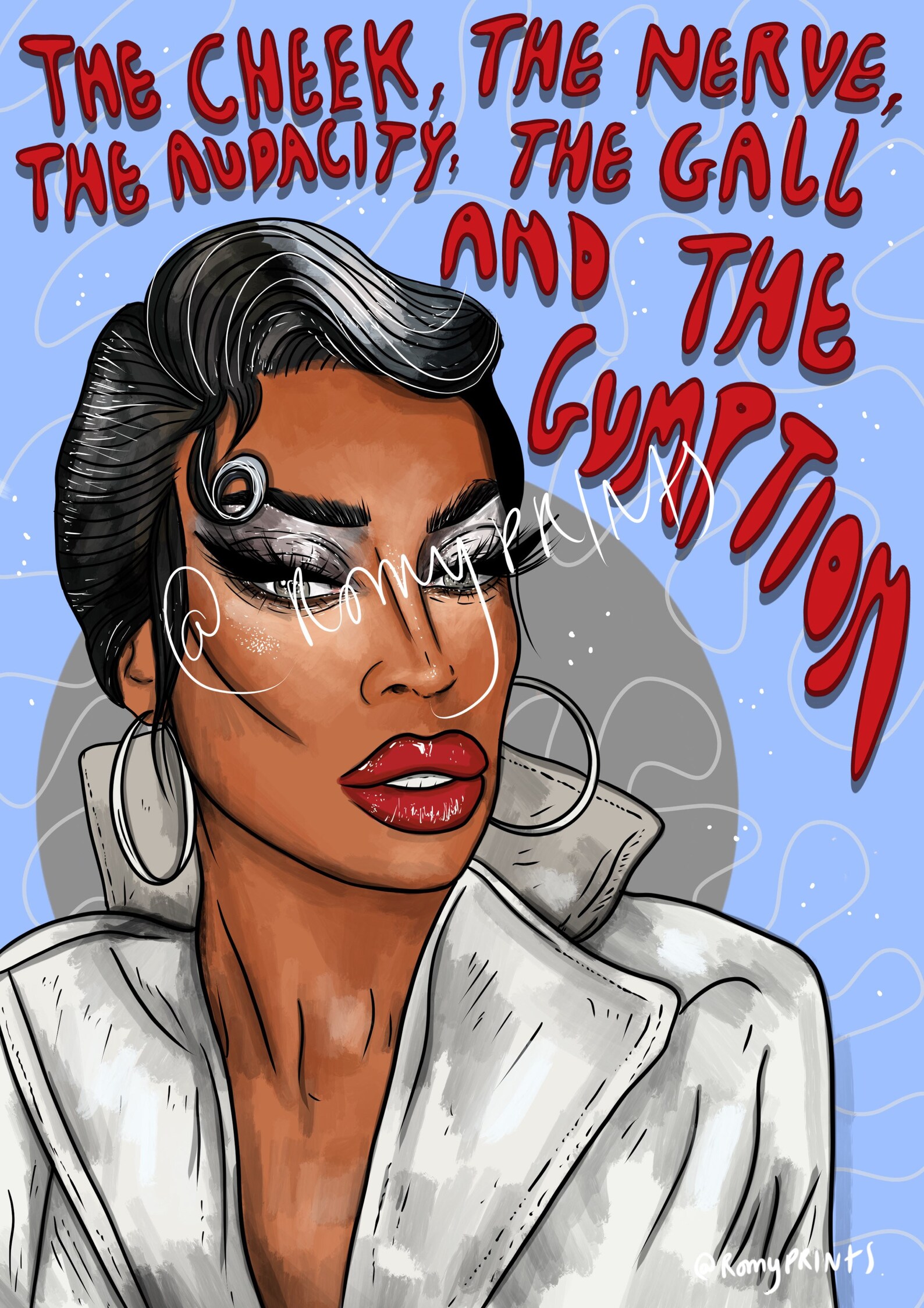 Tayce drag queen glossy wall art print / high quality poster / | Etsy