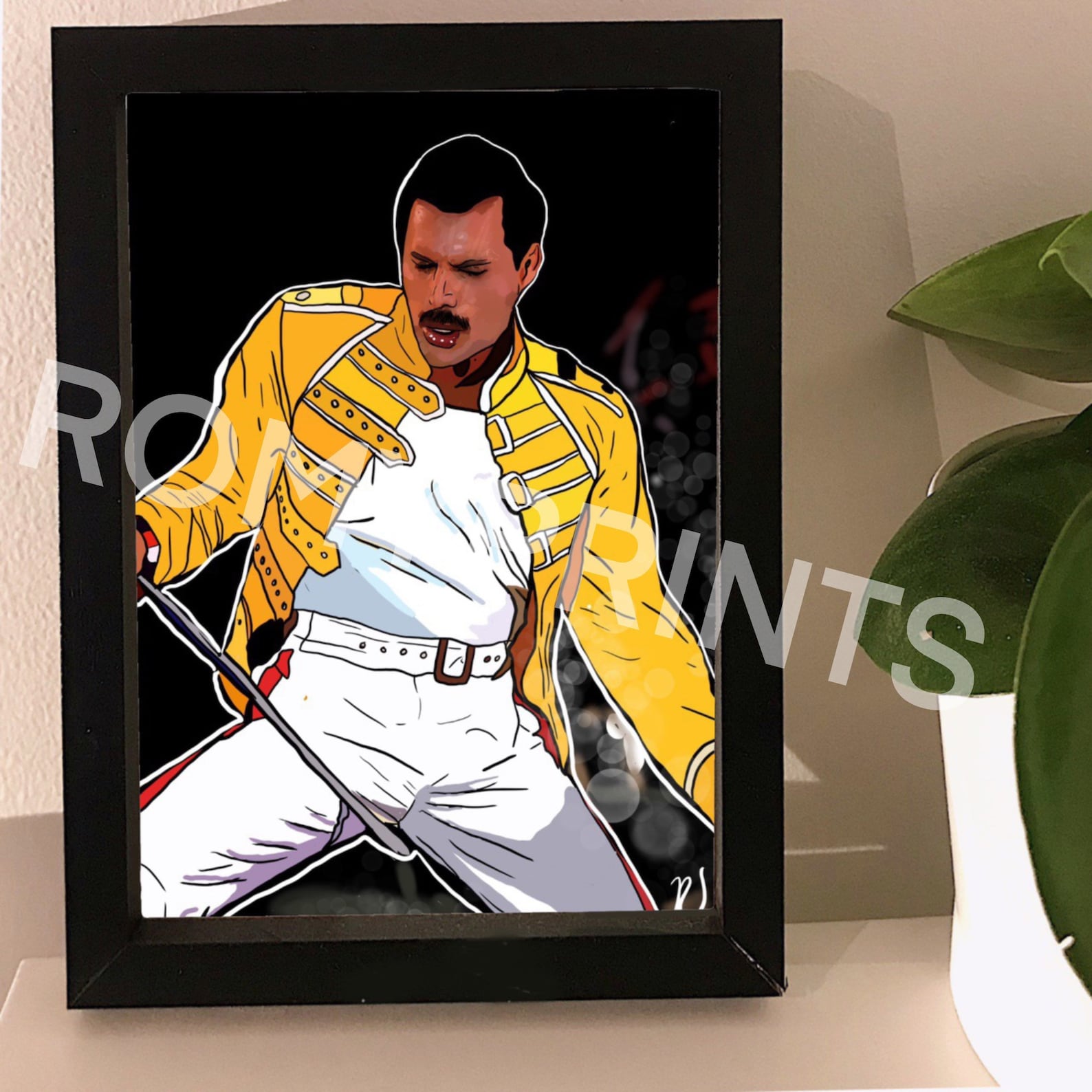 Freddie Mercury Queen Digital Art Print / Wall Art / Poster / - Etsy