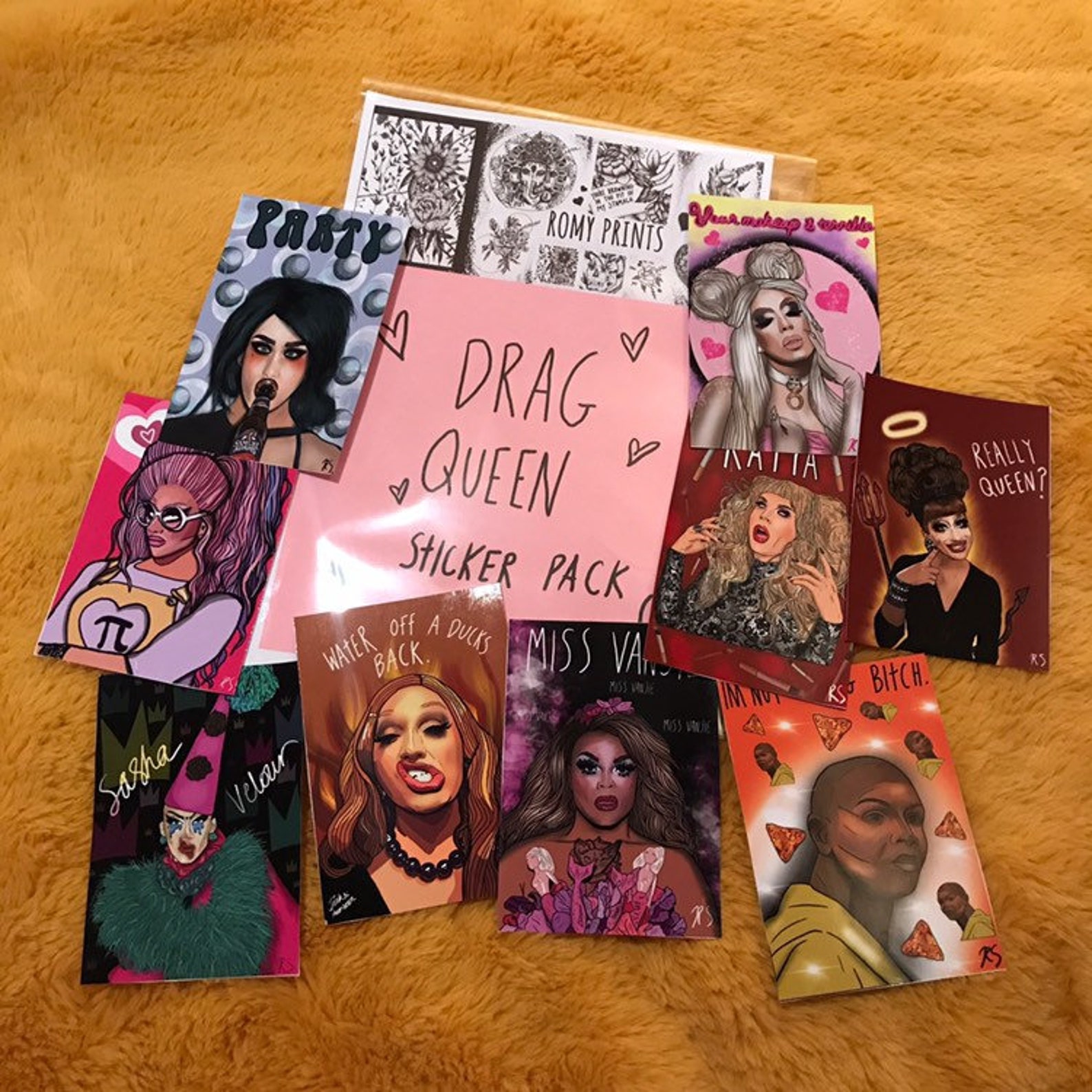 Drag Queen Rupauls drag race sticker pack / 9 glossy | Etsy