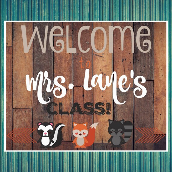 Teacher Wood Sign: Custom Teacher Classroom Sign for School | Etsy