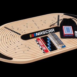 NASCAR Car Racing Game, Officially Licensed, Handcrafted Wooden Racing ...