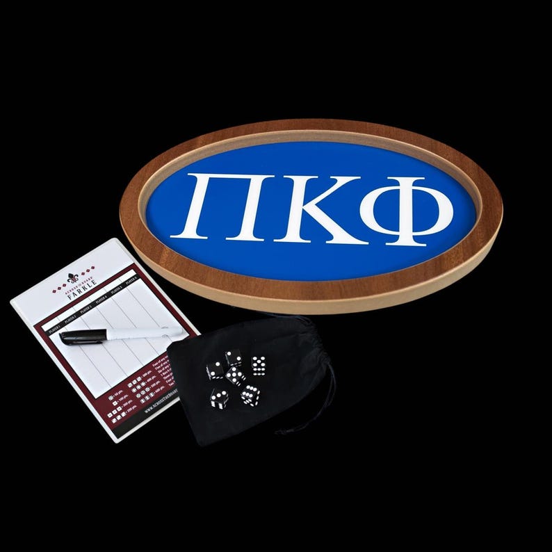 Pi Kappa Phi Fraternity Farkle Game, Officially Licensed, Handcrafted ...