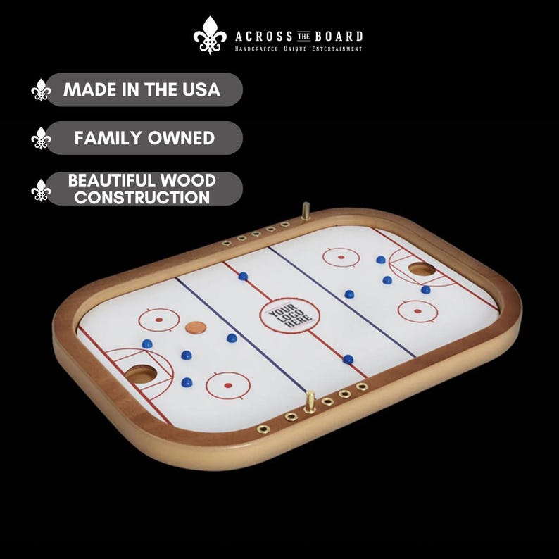 Custom Wooden Hockey Game, Create Your Own, Handcrafted Hockey Table ...