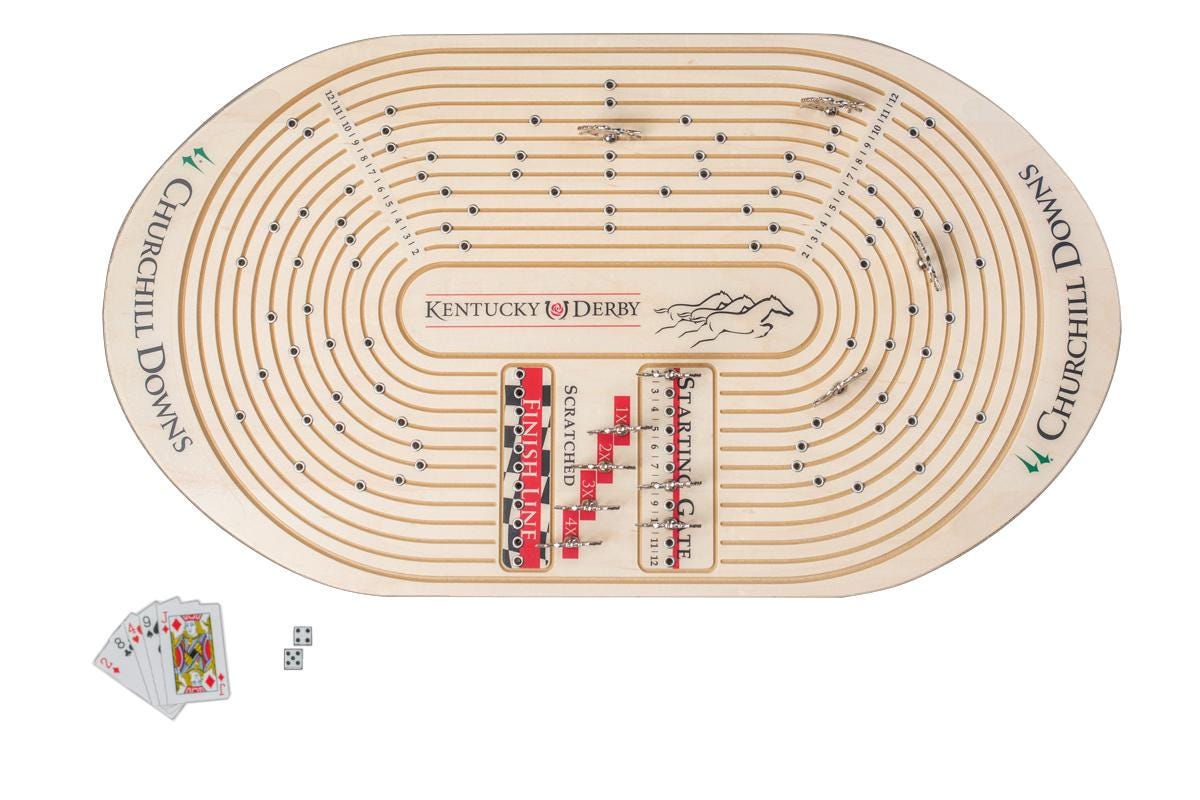 Official Kentucky Derby Churchill Downs Horseracing Game, Handcrafted ...
