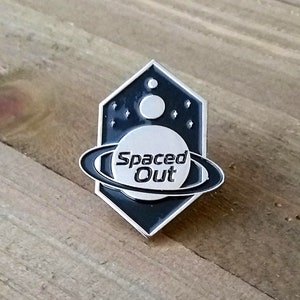 Spaced Out Enamel Pin | Space Lapel Pin - Etsy