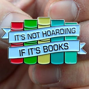 Book Enamel Pin - Reading Pin - Book Pin - Enamel Pins - Lapel Pin ...