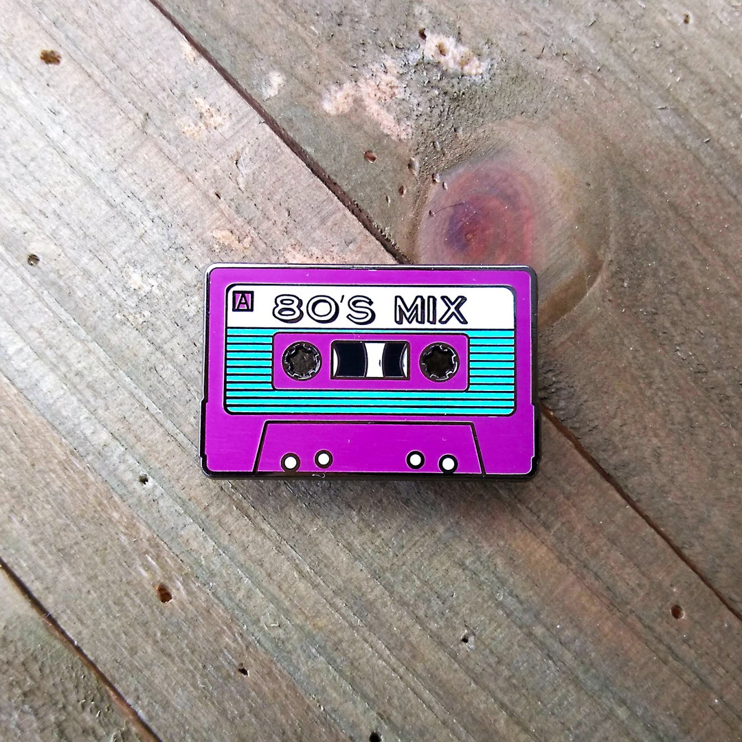Enamel Pin | Cassette Tape Hard Enamel Pin | Retro Music Pin | Vintage ...