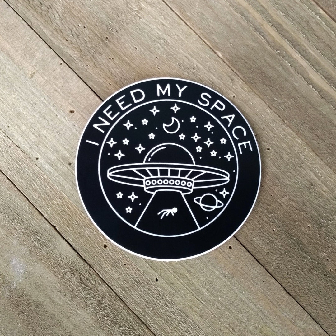 Introvert Vinyl Sticker | I Need My Space Sticker | Sticker for Laptop ...