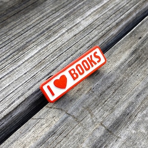 Book Enamel Pin Set -7 Book Enamel Pins - Book Lapel Pin Set - Reading ...