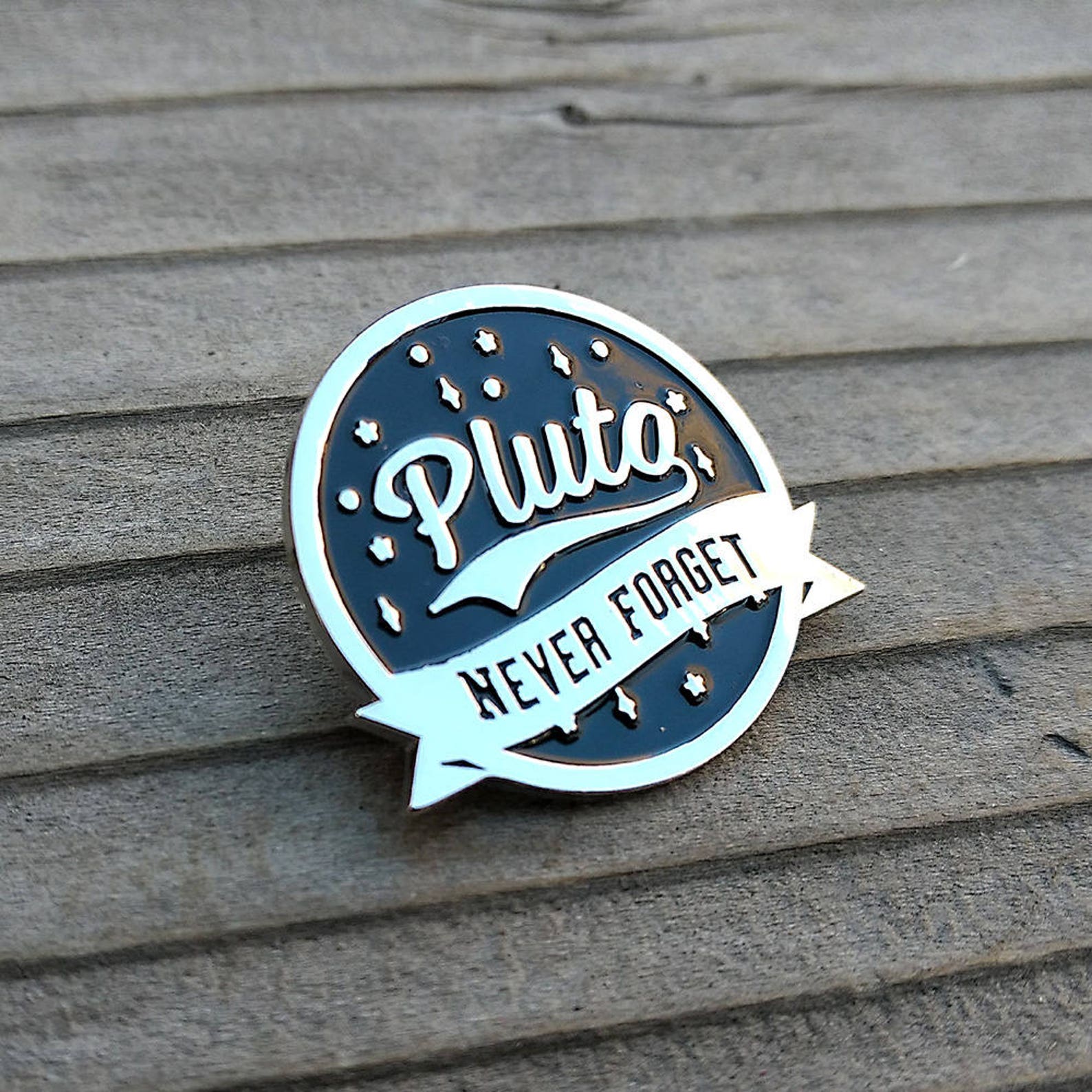 Astronomy Enamel Pin Pluto Never Forget Science Lapel Pin - Etsy