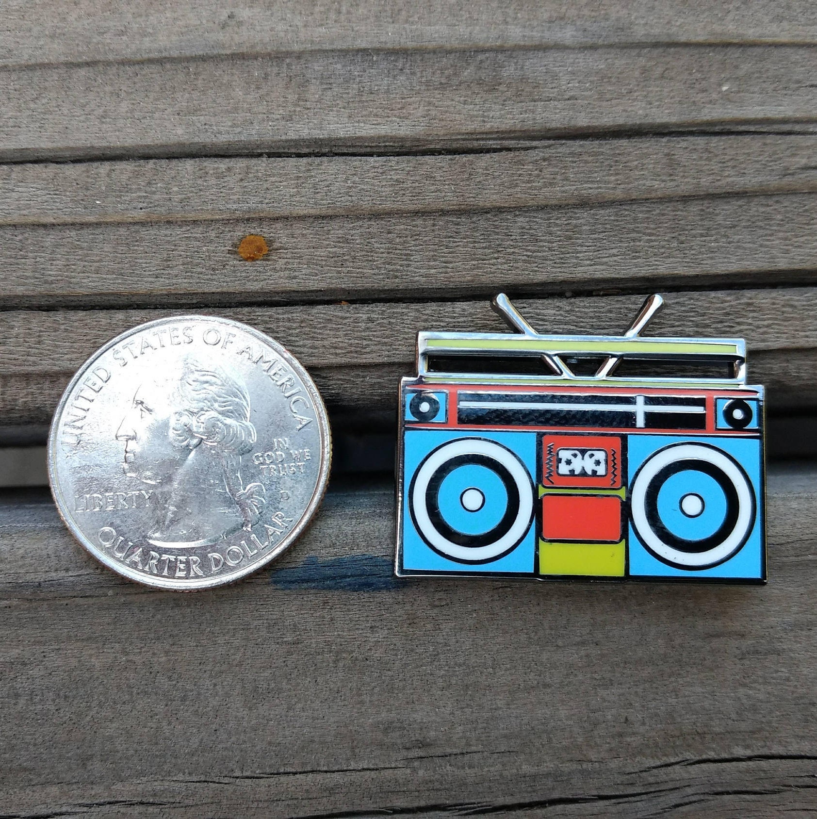 Enamel Pin Boombox Boom Box Lapel Pin Retro Music Hat Pin - Etsy UK