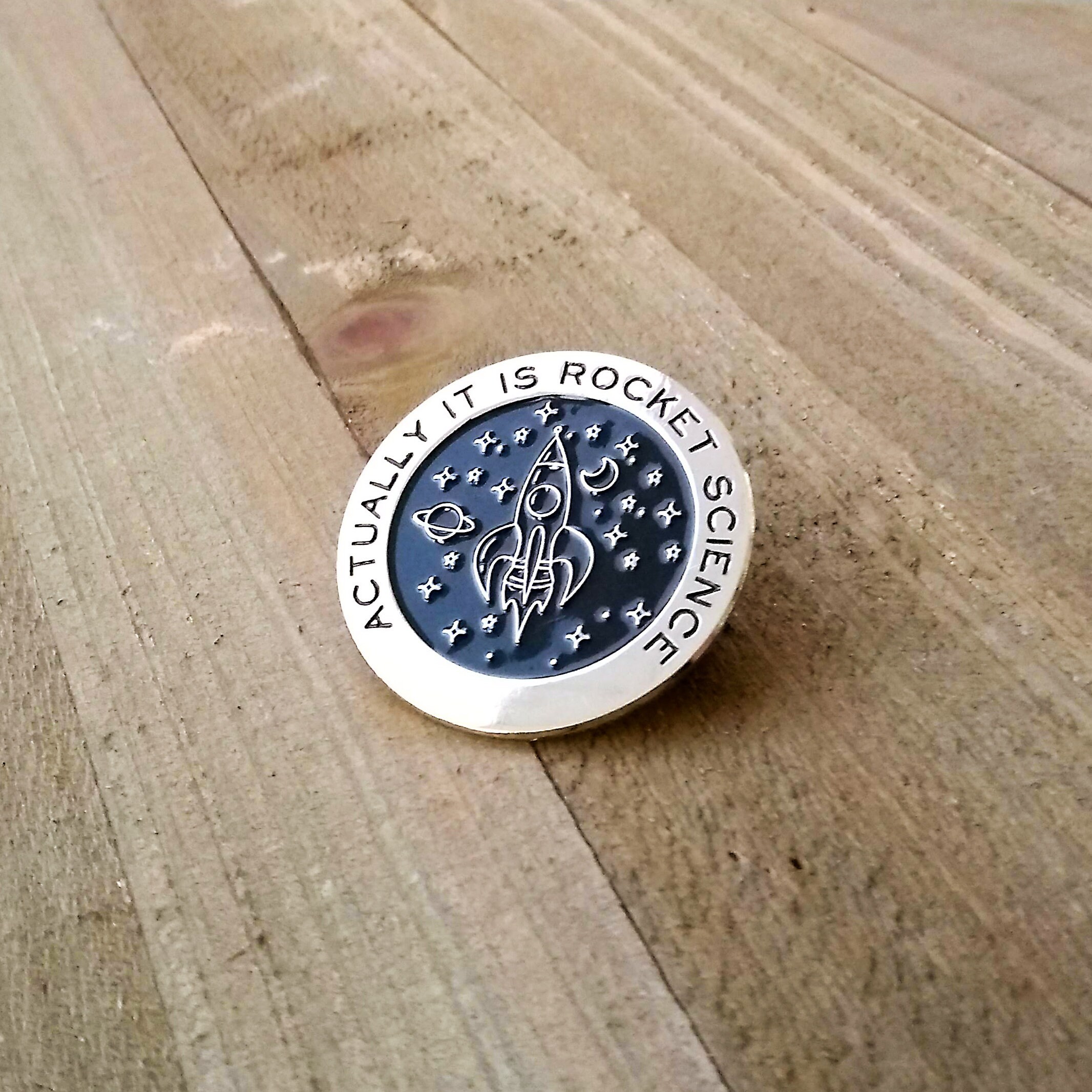 Rocket Science enamel pin Actually it is Rocket Science | Etsy