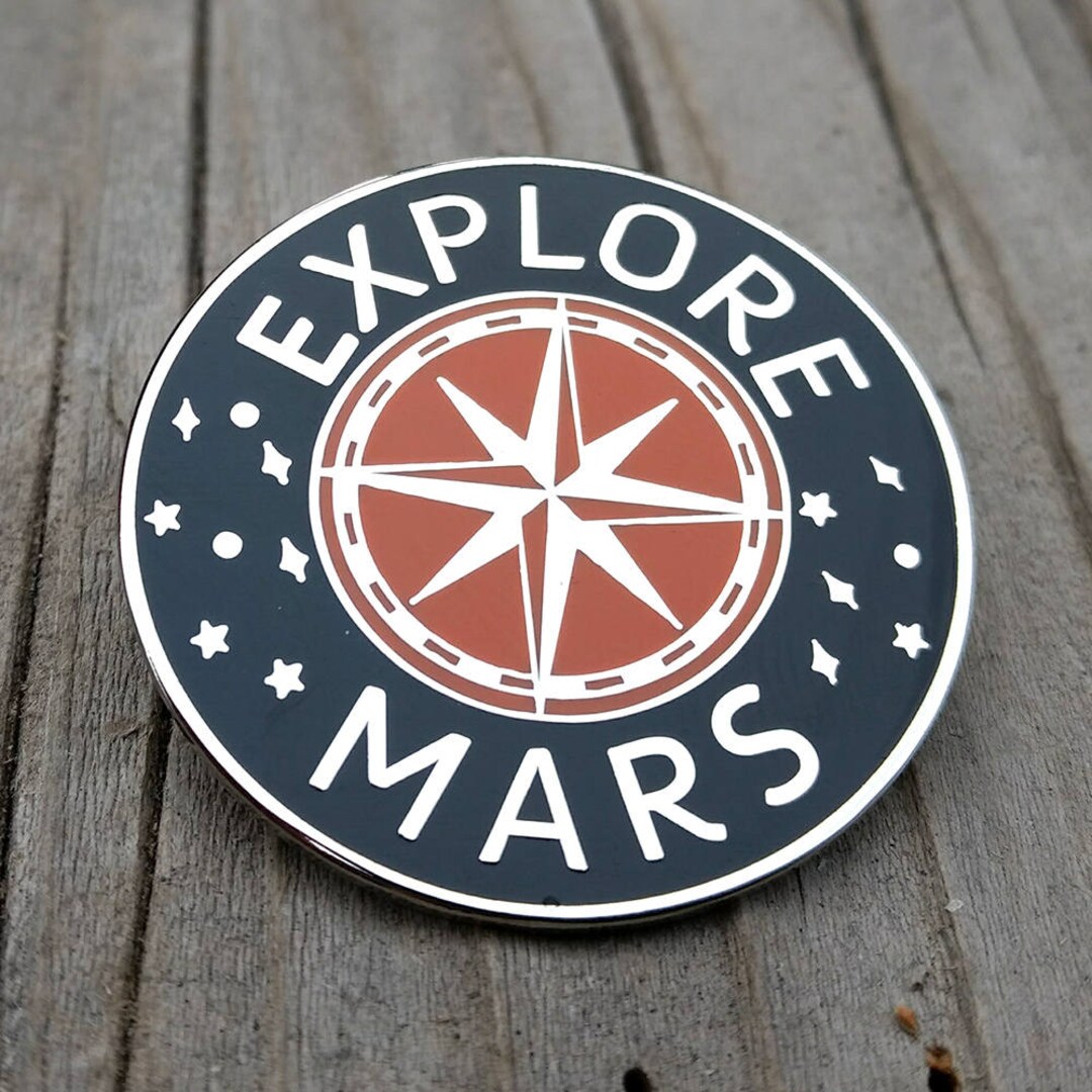 Space Enamel Pin | Explore Mars Lapel Pin | Science Pin | Astronomy Hat ...