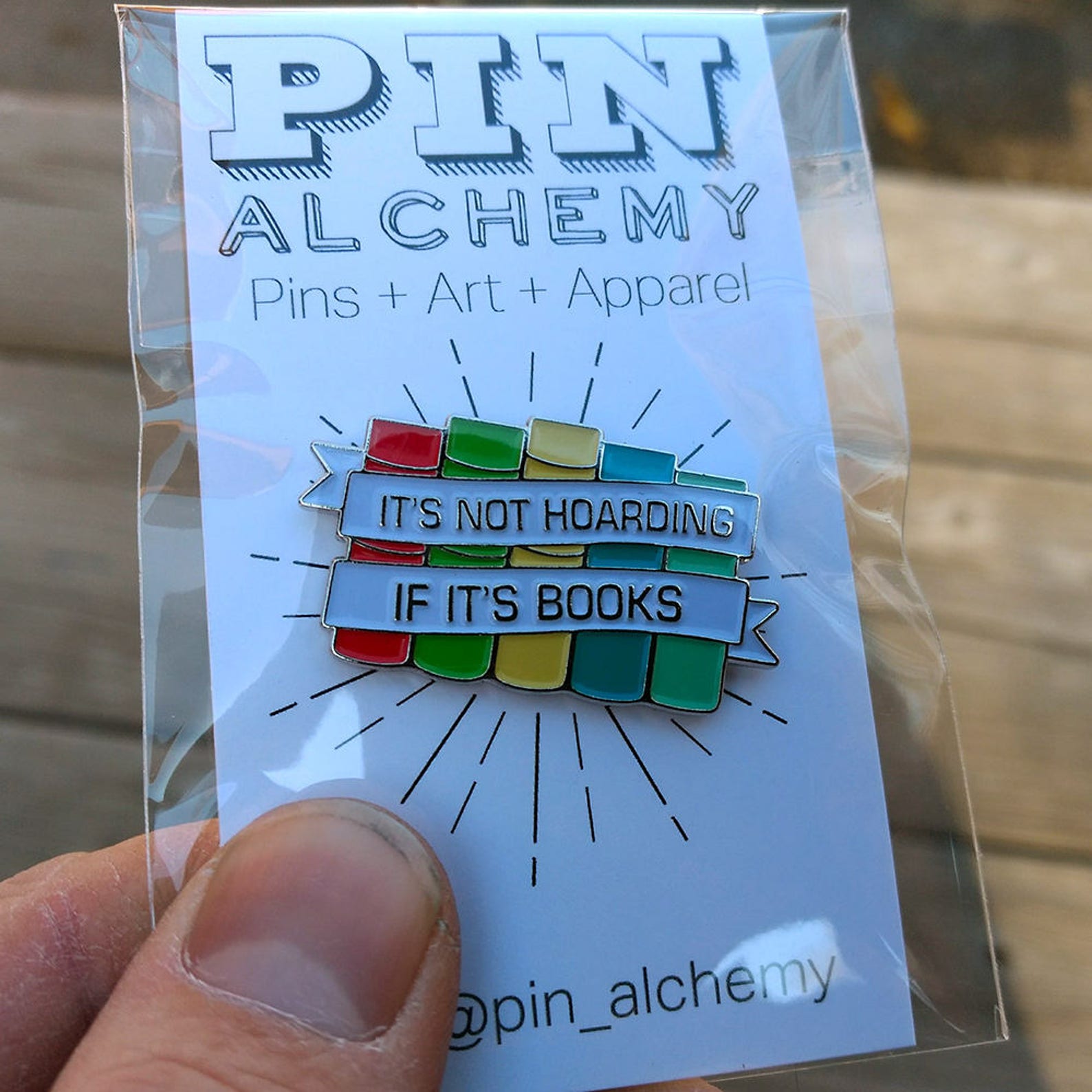 Book Enamel Pin - Reading Pin - Book Pin - Enamel Pins - Lapel Pin ...