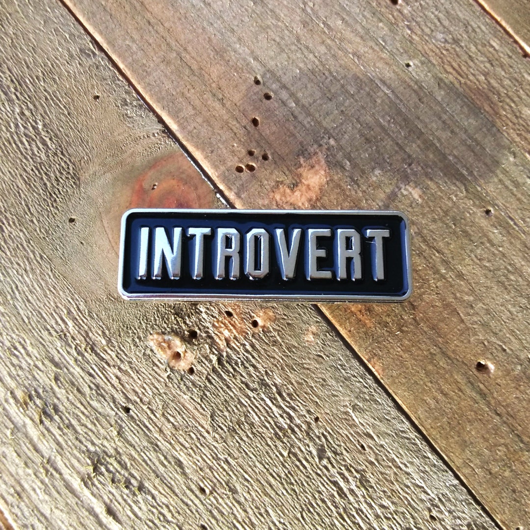 Introvert Enamel Pin - Introvert Lapel Pins - Funny Hat Pin - Cool Enamel Pins - Cute Lapel Pins ...