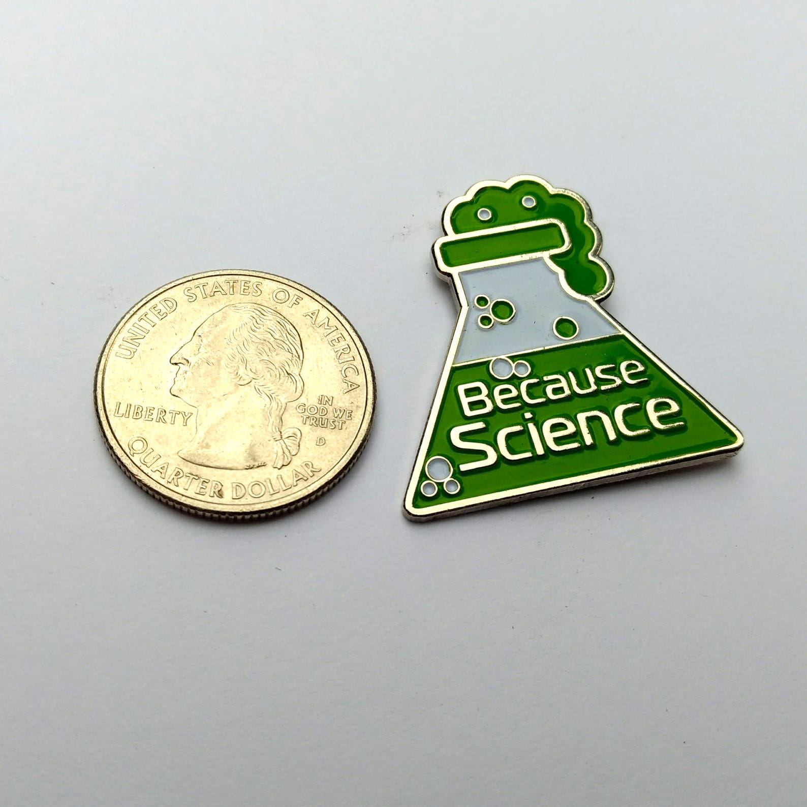 Enamel Pin Because Science Pin Lapel Pin - Etsy