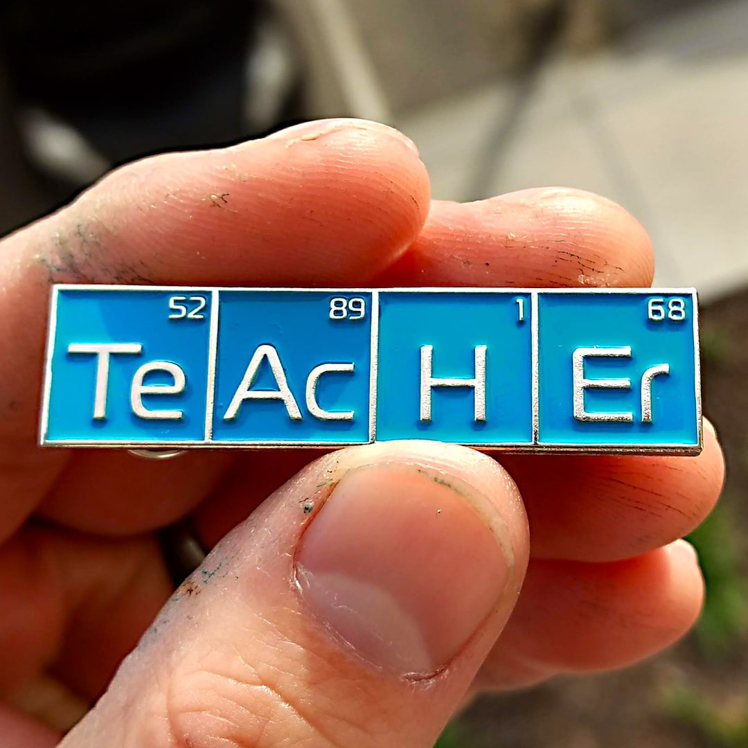Science Teacher Enamel Pin - Periodic Element Lapel Pin - Funny Pin ...