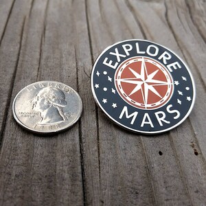 Space Enamel Pin | Explore Mars Lapel Pin | Science Pin | Astronomy Hat ...