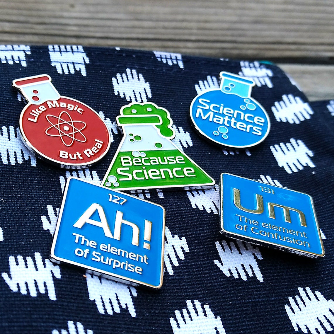 Enamel Pin Set Science Enamel Pins 12 Lapel Pins Lapel | Etsy