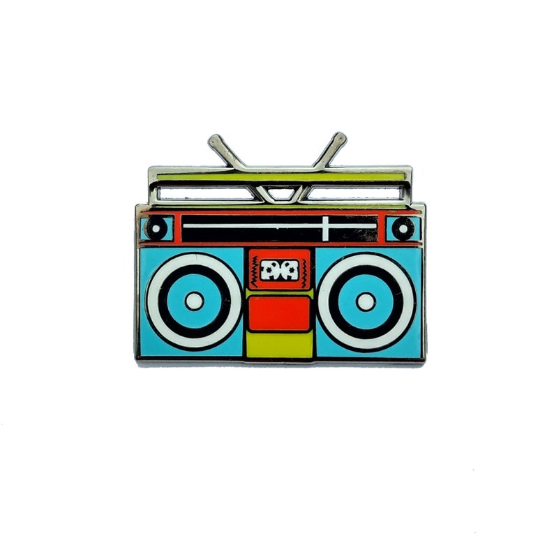 Enamel Pin Boombox Boom Box Lapel Pin Retro Music Hat Pin - Etsy UK