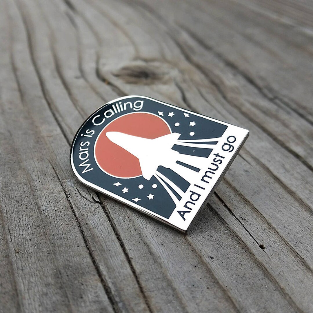 Enamel Pin - Mars is Calling - Space Lapel Pin - Science Pin ...