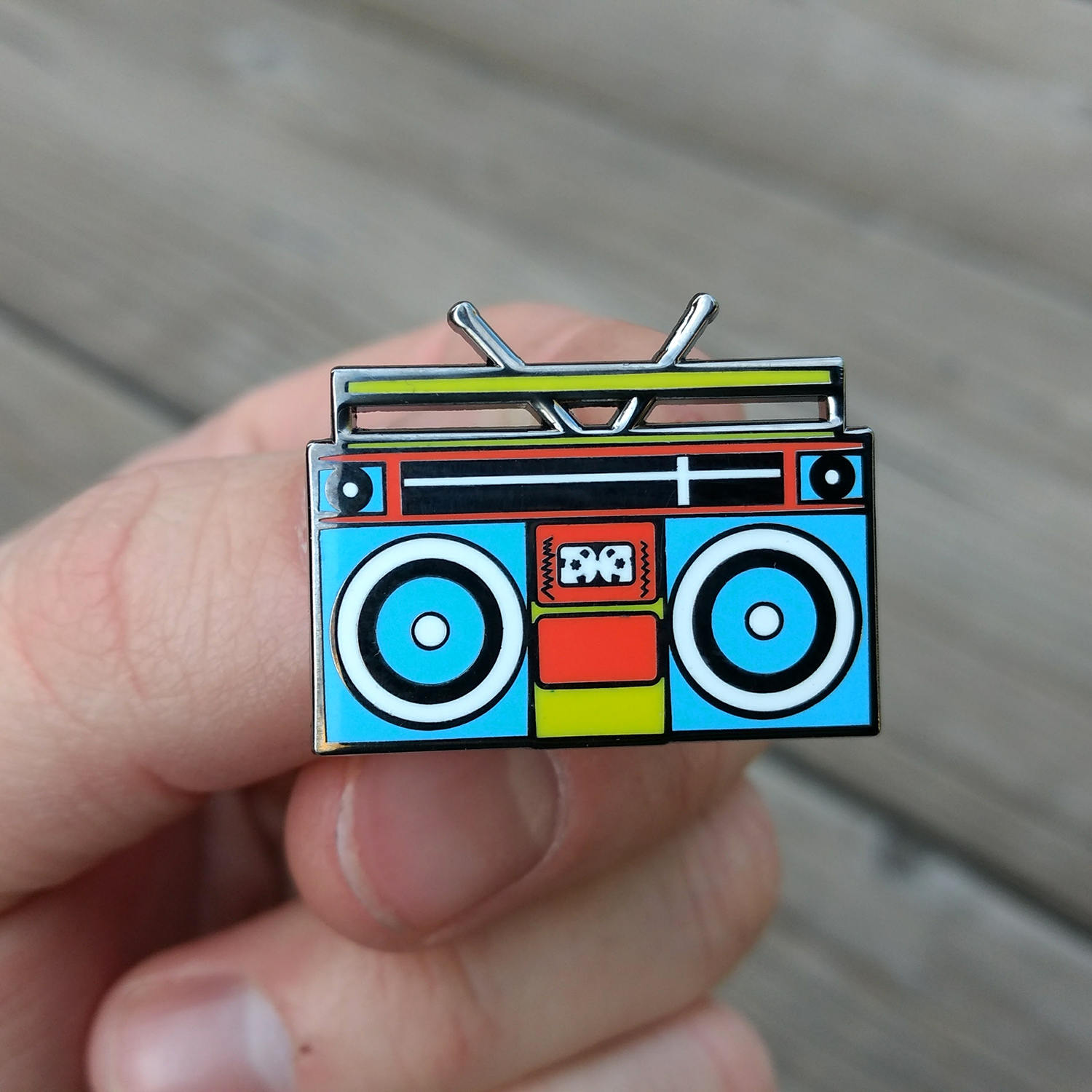 Enamel Pin Boombox Boom Box Lapel Pin Retro Music Hat Pin - Etsy UK