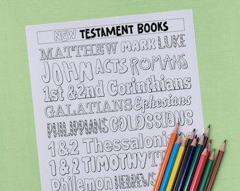 New Testament Coloring Sheet Printable for CLASSROOM Use. - Etsy