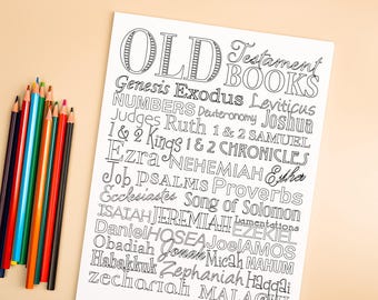 New Testament Books of the Bible Coloring Sheet - Printable for ...