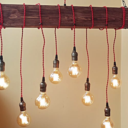 Wooden Beam Ceiling Light | Etsy