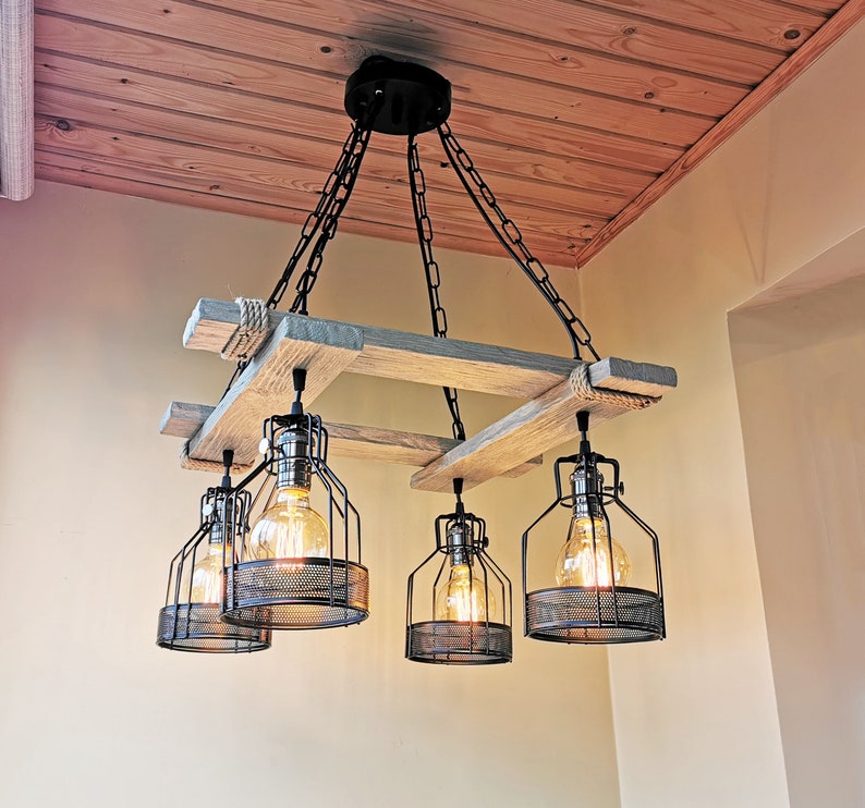 Rustic Light Fixture Hanging Light Rustic Lighting - Etsy