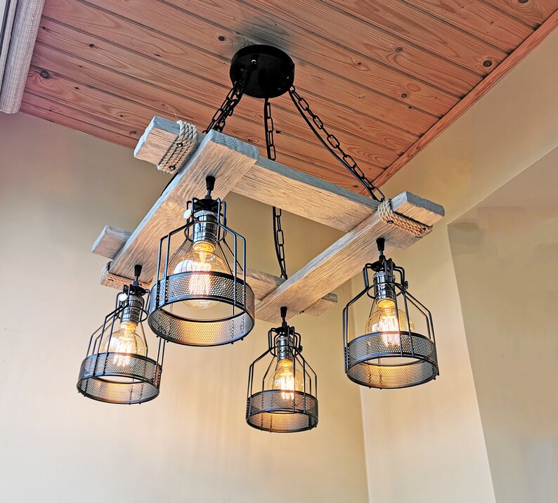 Rustic Light Fixture Hanging Light Rustic Lighting - Etsy