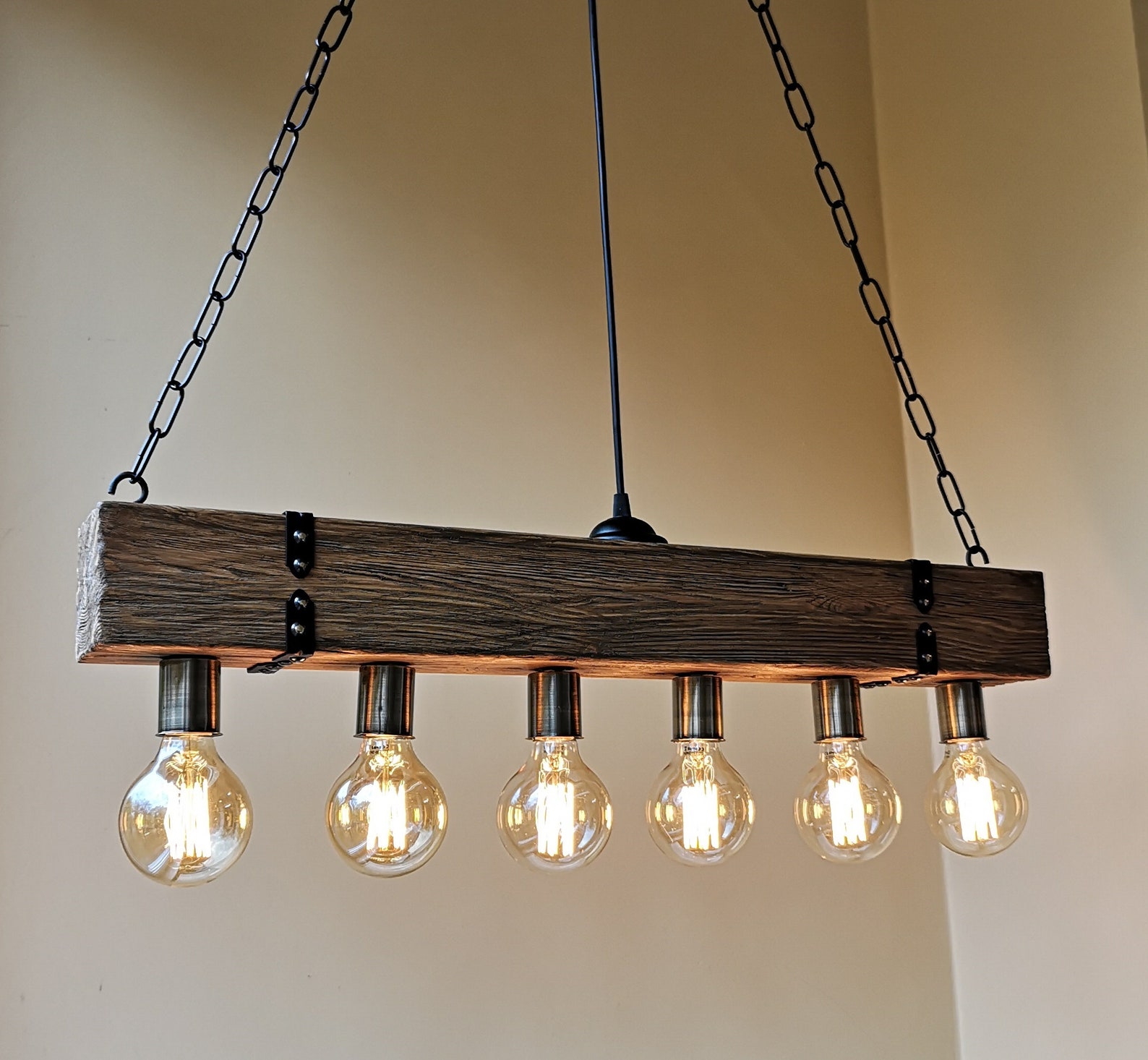 Farmhouse Light Ceiling Light Wood Light Country Light - Etsy