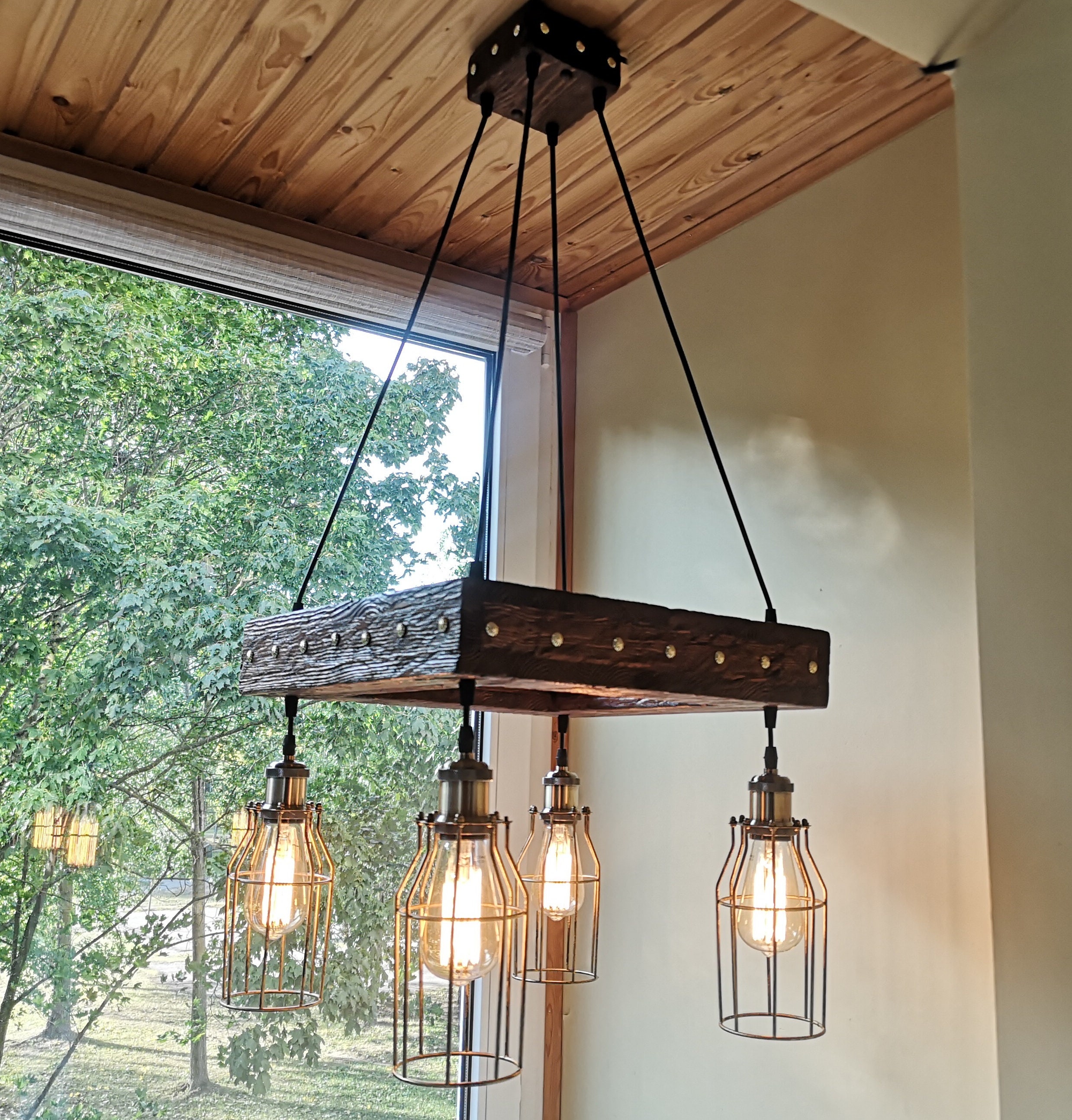 Handmade hanging light