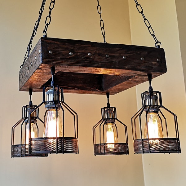 Modern Rustic Lighting - Etsy