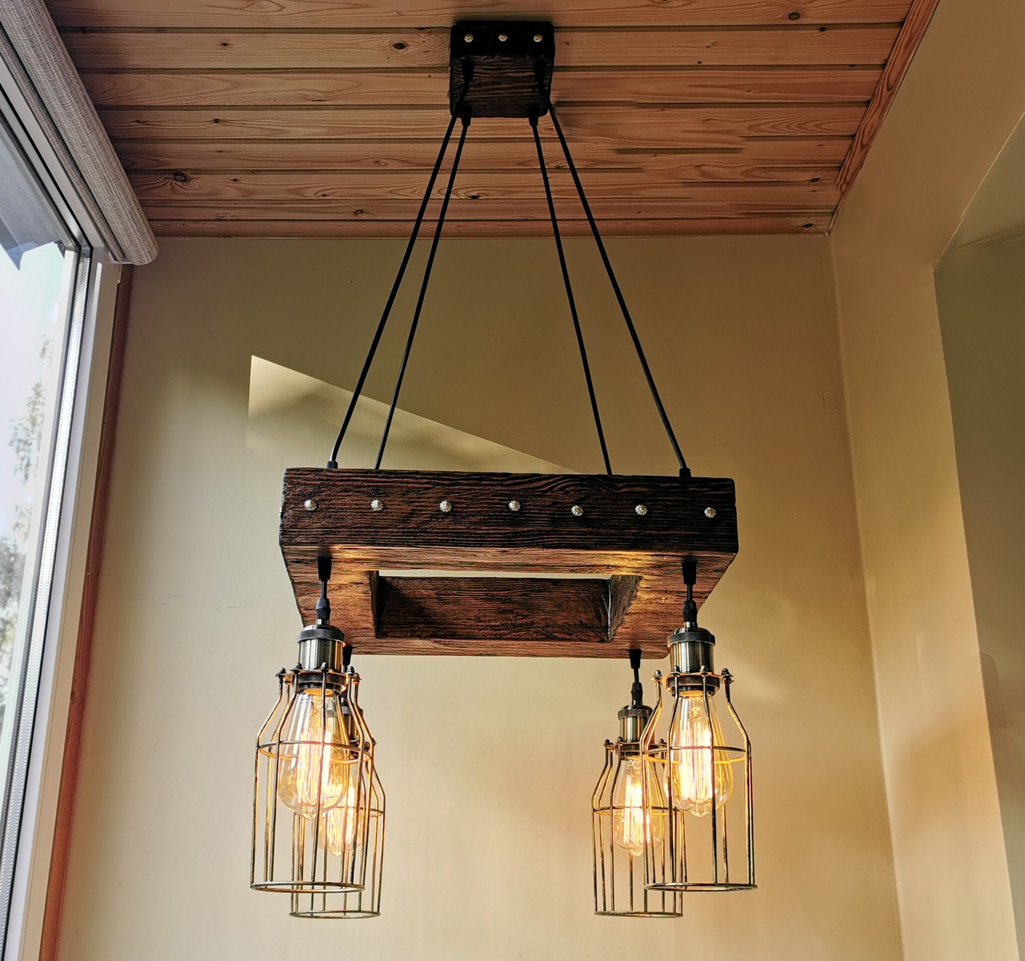 Handmade hanging light